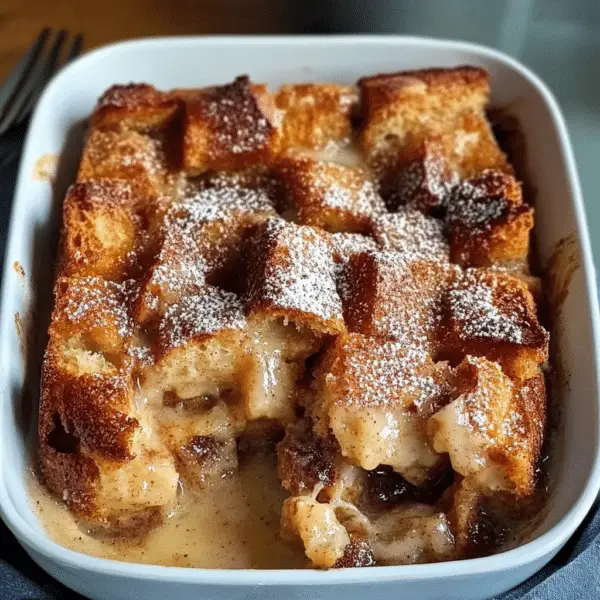 Cinnamon Bagel Bread Pudding - Recipe Viral