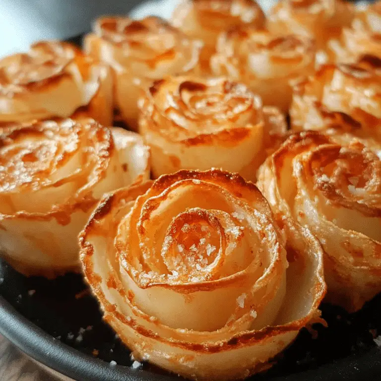 Crispy Potato Roses - Recipe Viral
