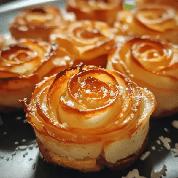 Crispy Potato Roses - Recipe Viral