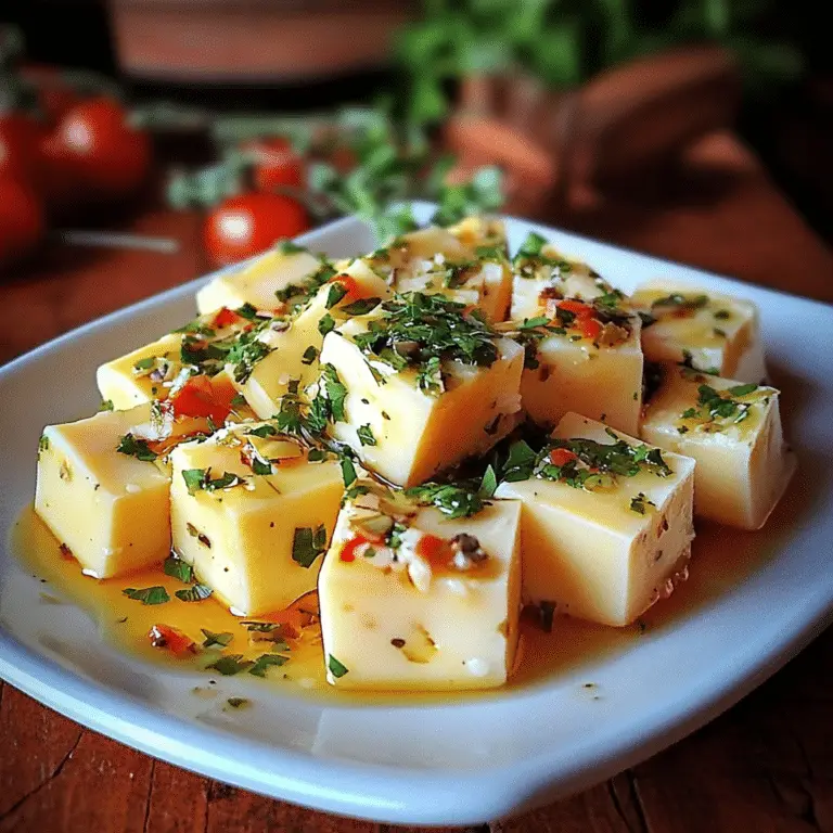 Marinated Cheese - Recipe Viral