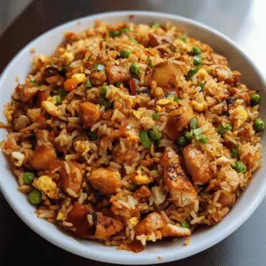 BBQ Chicken Fried Rice - Recipe Viral
