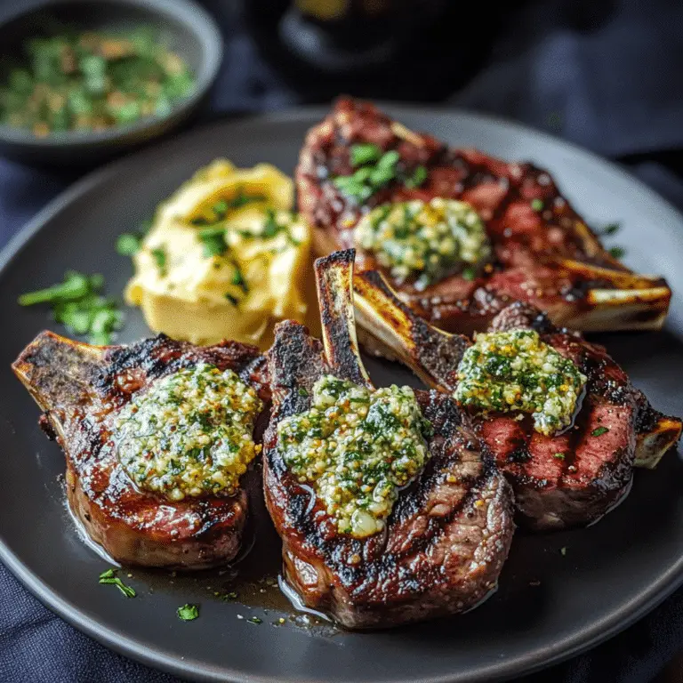 Grilled Lamb Chops With Compound Butter - Recipe Viral
